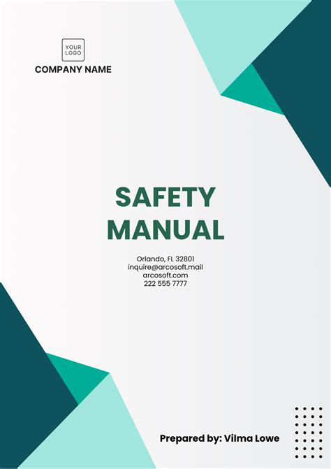 Free Safety Manual Template To Edit Online