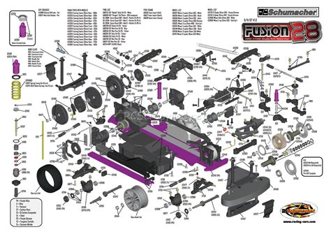 Schumacher Fusion 28 Exploded View K075 K077 K105 K106