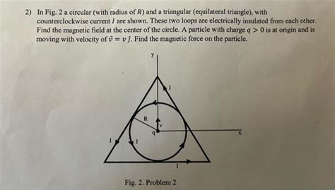 Solved In Fig A Circular With Radius Of R And A Chegg