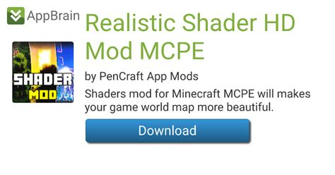 realistic shader hd mod mcpe for android free app download