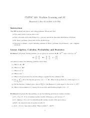 Homework Pdf CMPSC Machine Learning And AI Homework Due PM