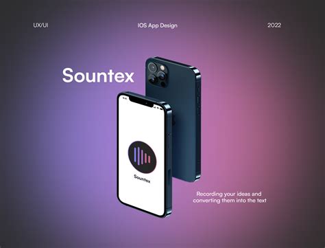 Sountex Voice Notes App UX UI Design 2022 Behance