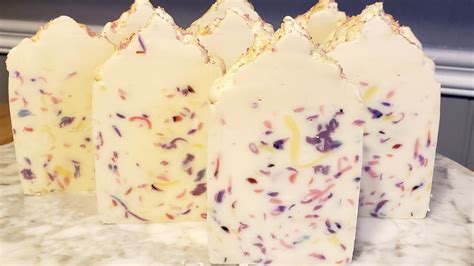 Soap Making Coconut Confetti Cold Process Youtube