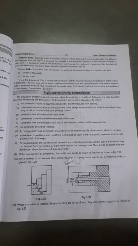 Engineering Graphies 1 11 Basie Clements Of Drawing Diagonal Scale Dia