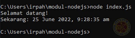 Belajar Nodejs 4 Cara Menggunakan Modul Nodejs