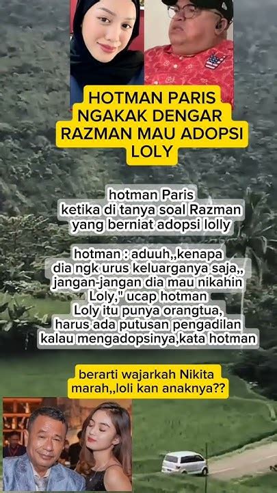 Hotman Paris ngakak dengar Razman mau adopsi Loly #nikitamirzani #razmanarifnasution #hotman # ...