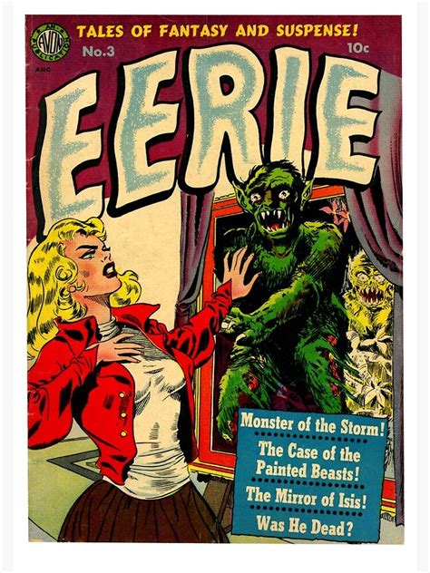 Eerie Comic Book Cover Art Horror Creepy Art Print By Metaluna