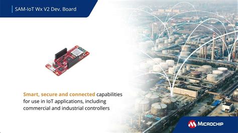 microchip sam iot wx v2 development board youtube