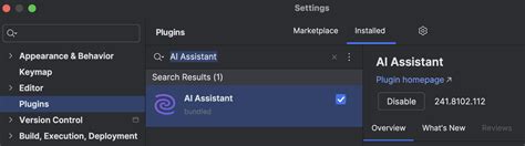 Disable Ai Assistant Intellij Idea Documentation