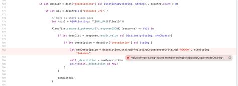 Solved In Swift Rewrite The Error Lines To Fix The Code Chegg Com