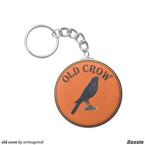 Old Crow Keychain Zazzle