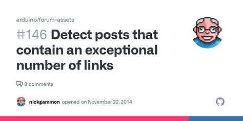 Detect Posts That Contain An Exceptional Number Of Links · Issue 146 · Arduinoforum Assets
