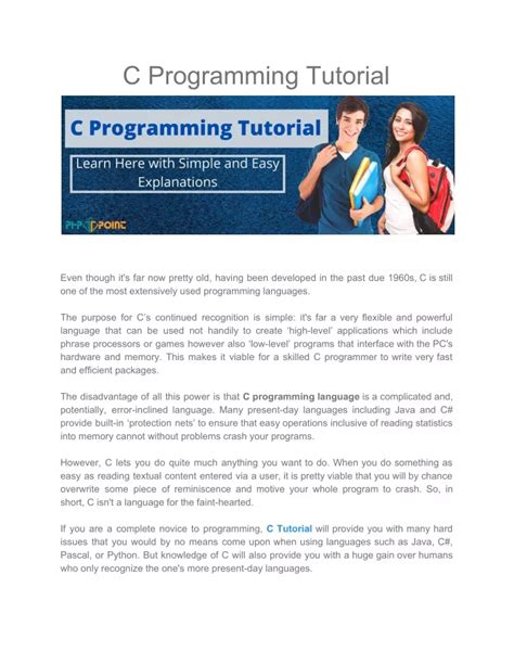 Ppt C Programming Tutorial Powerpoint Presentation Free Download