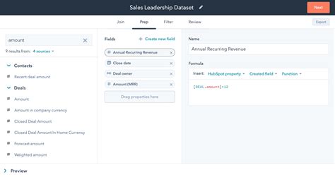 Datasets Software Hubspot