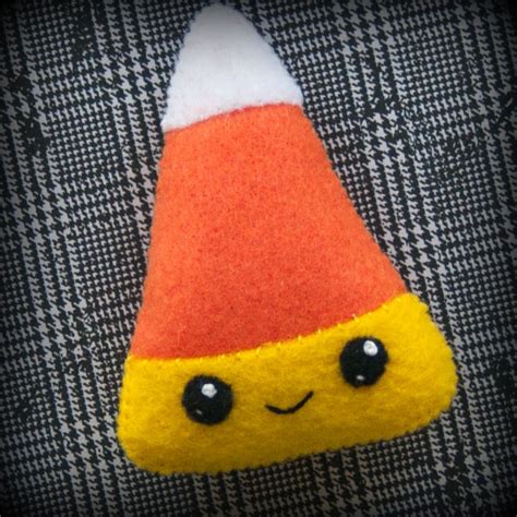 Candy Corn Felt Embroidery Pattern Diy Craft