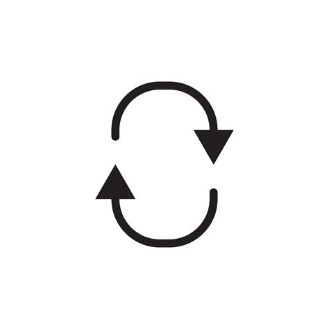 Loop Icon Vector Vector Art At Vecteezy