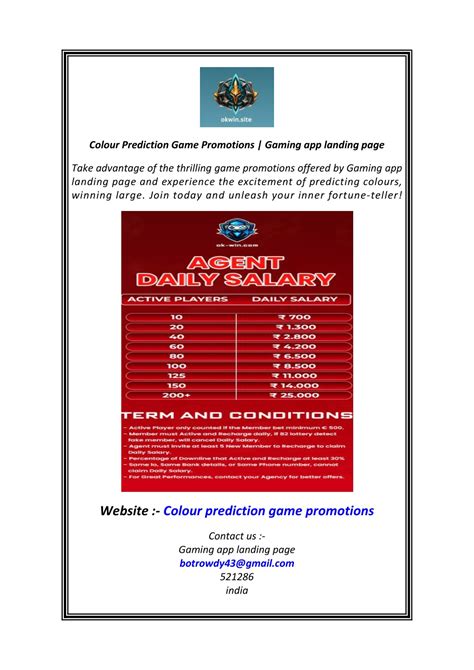 Ppt Colour Prediction Game Promotions Gaming App Landing Page Powerpoint Presentation Id