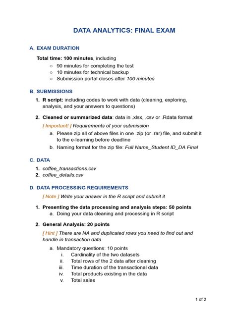 Iec Data Analytics Final Exam Pdf