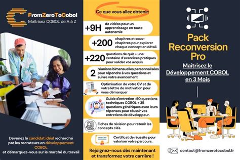 Pack Reconversion Devenez Développeur Cobol Fromzerotocobol Fr