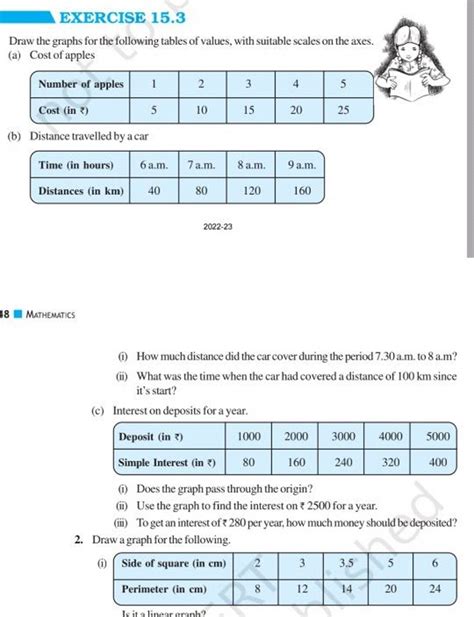 exercise 15 3 draw the graphs for the following tables of values with su