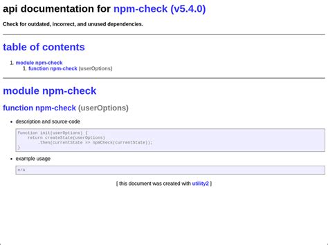 Github Npmdocnode Npmdoc Npm Check