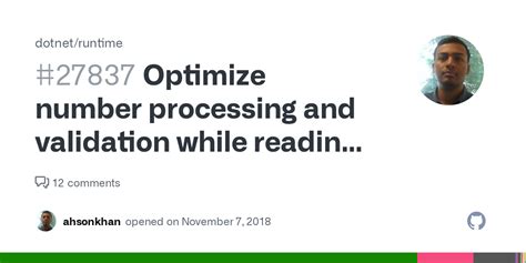 Optimize Number Processing And Validation While Reading JSON Token Issue Dotnet
