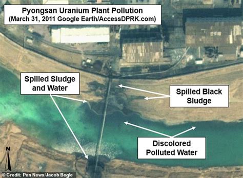 North Korean Uranium Plant Is Leaking Radioactive Waste Into A Nearby River Daily Mail Online North Korean Uranium Plant Is Leaking Radioactive Waste Into A Nearby River Daily Mail Online