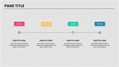 미니멀리스트 타임라인 디자인 템플릿 벡터 템플릿 Psd 다운로드 디자인 자료 다운로드