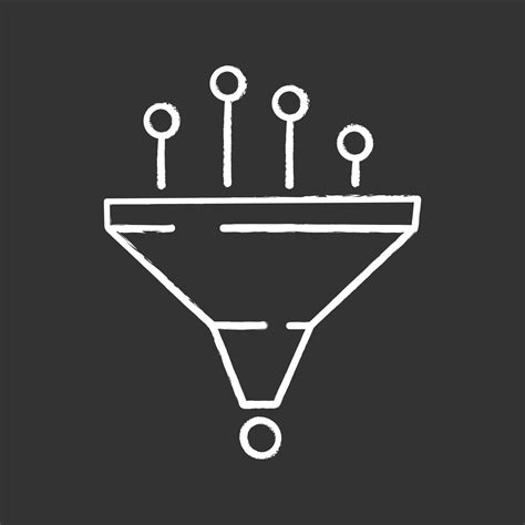 data filtering and structuring system chalk icon machine learning
