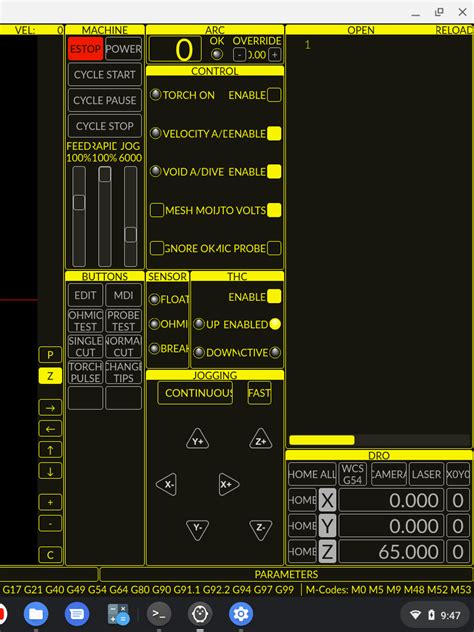 GUI For PlasmaC QtPlasmac Page LinuxCNC