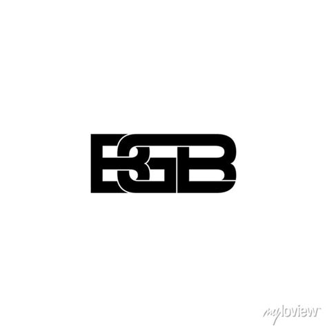Bgb Letter Original Monogram Logo Design Posters For The Wall • Posters