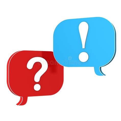 Speech Bubbles Question Answer Stock Illustration Illustration Of