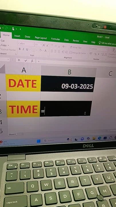 Easiest Key For Date And Time In Ms Excel Shorts Excel Shortcuts