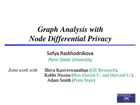 Ppt Graph Analysis With Node Differential Privacy Powerpoint Presentation Id 2849589
