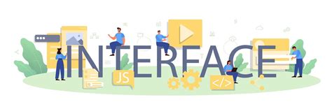 Premium Vector | Interface typographic header. website interface design improvement.