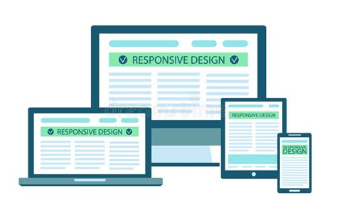 Responsive Web Design Concept Stock Vector Illustration Of Community Cyberspace 33183083