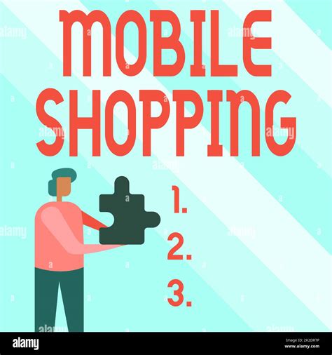 Text Showing Inspiration Mobile Shopping Business Concept Buying And