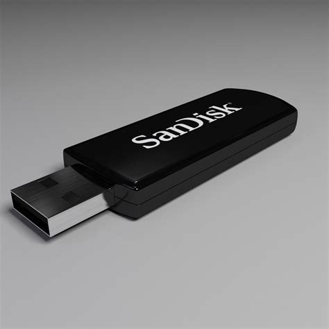 Sandisk Usb 플래시 드라이브 3d 모델 25 Blend Free3d