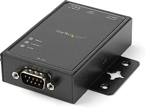 Amazon Com StarTech Com 1 Port RS232 To Ethernet IP Converter Device Server Aluminum