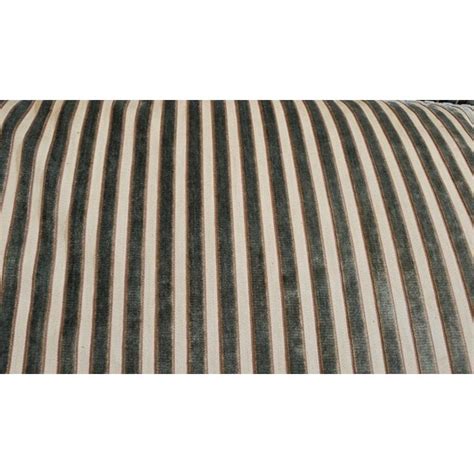 Mid 20th Century Baker Duncan Phyfe Regency Style Mahogany Sofa With Velvet Striped Fabric