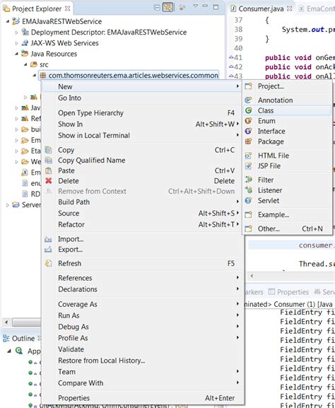 expanding the ema java consumer example to provide web services rest devportal