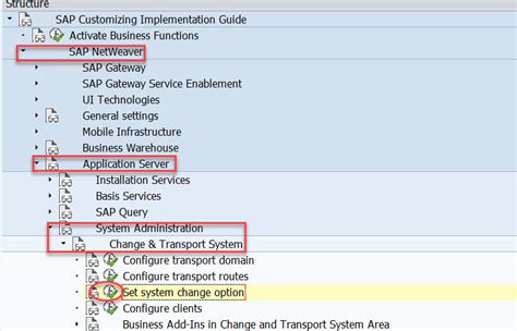 Namespace Modification SAPCODES
