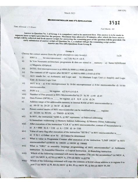 Microcontroller Pdf