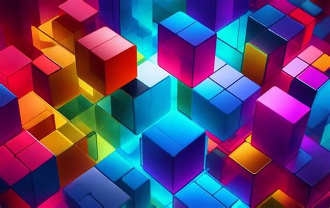 Premium Ai Image A Colorful Cube Blocks Generative Ai Illustration