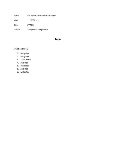 tugas project management pdf
