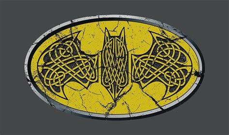 Batman Celtic Shield Digital Art By Brand A Pixels