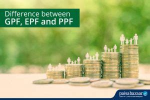 Difference Between GPF EPF And PPF Paisabazaar Com