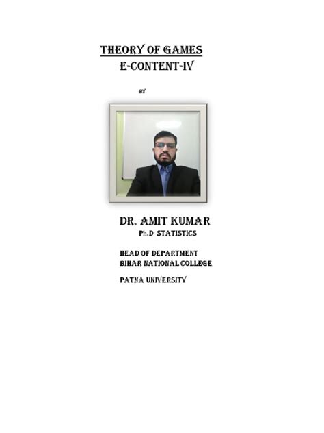 Mca 3rd Sem Game Theory Pdf Auction Mathematical Optimization