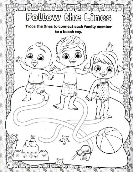 Learning Is Fun Cocomelon Coloring And Activity Book