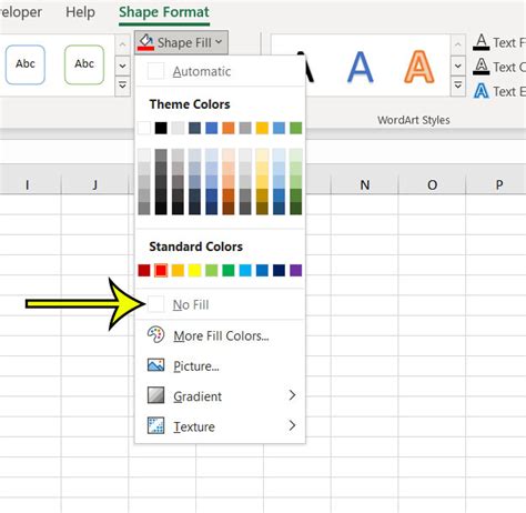 How To Remove Fill Color In Excel Text Box In Microsoft Excel Solveyourtech